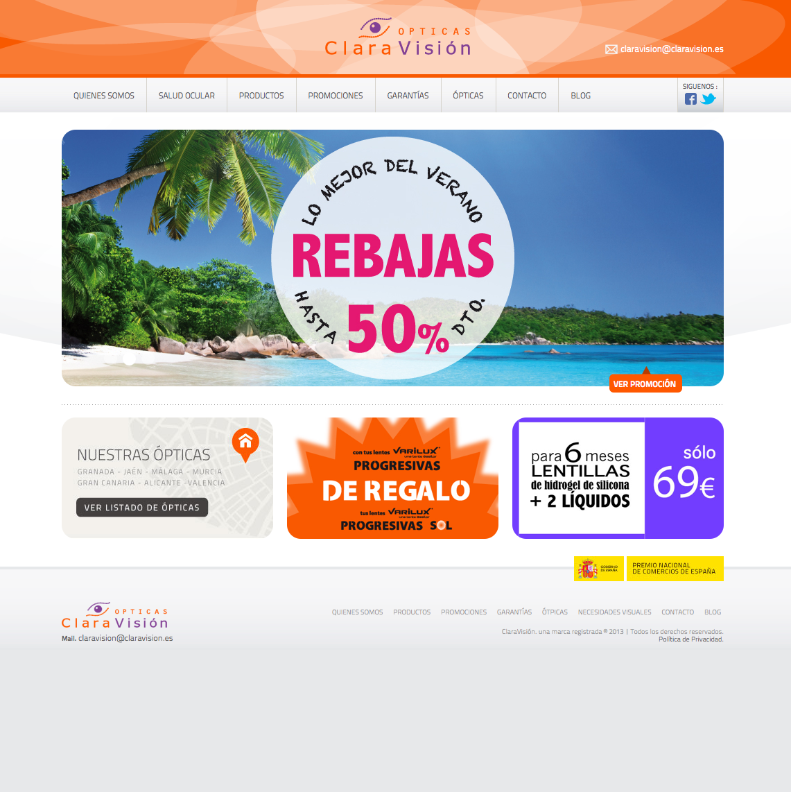 Renovamos nuestra página web - Ópticas ClaraVisión